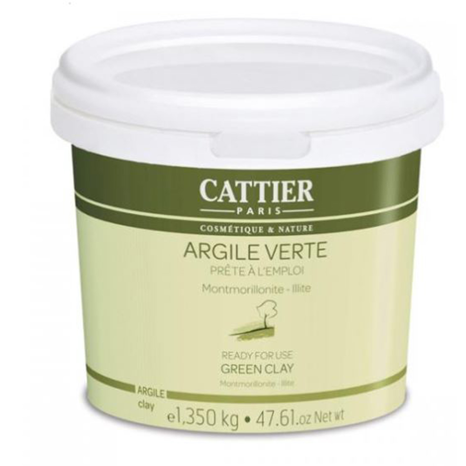 Argile verte prête à l'emploi Cattier - 1,350 kg utilisation longue et ...