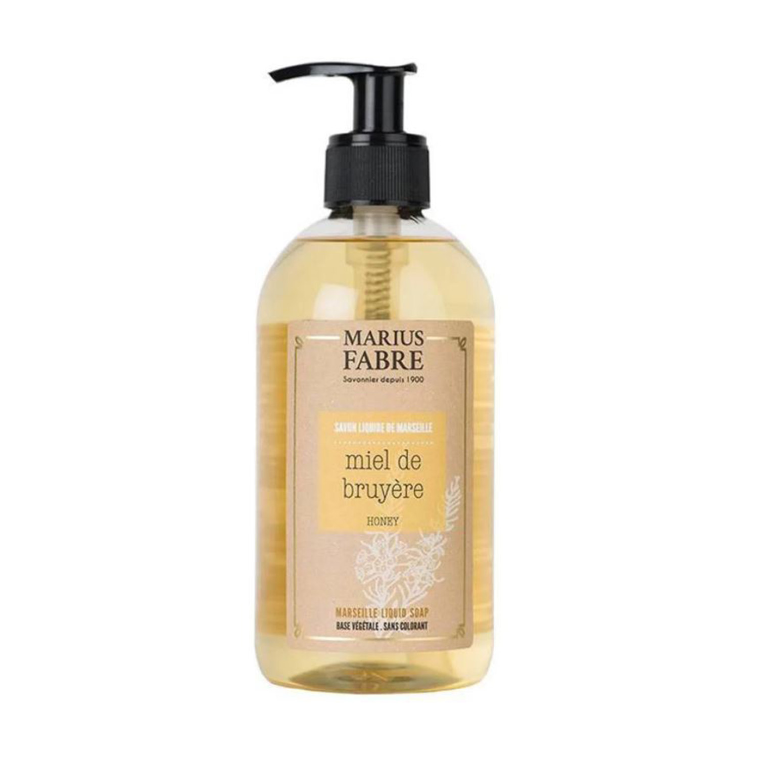 Savon liquide de Marseille Miel de bruyère 400ml - Marius Fabre