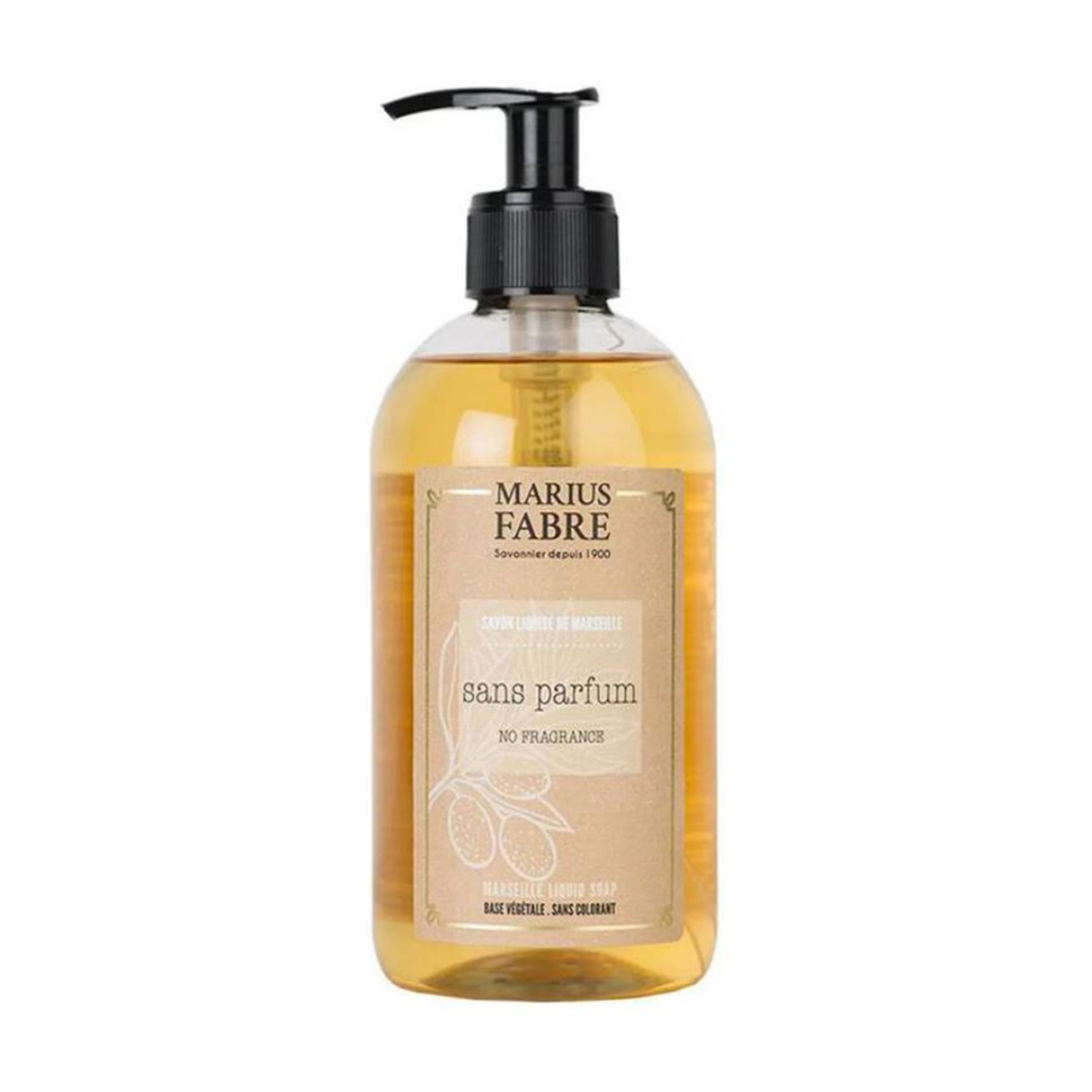Savon liquide de Marseille non parfumé 400ml - Marius Fabre